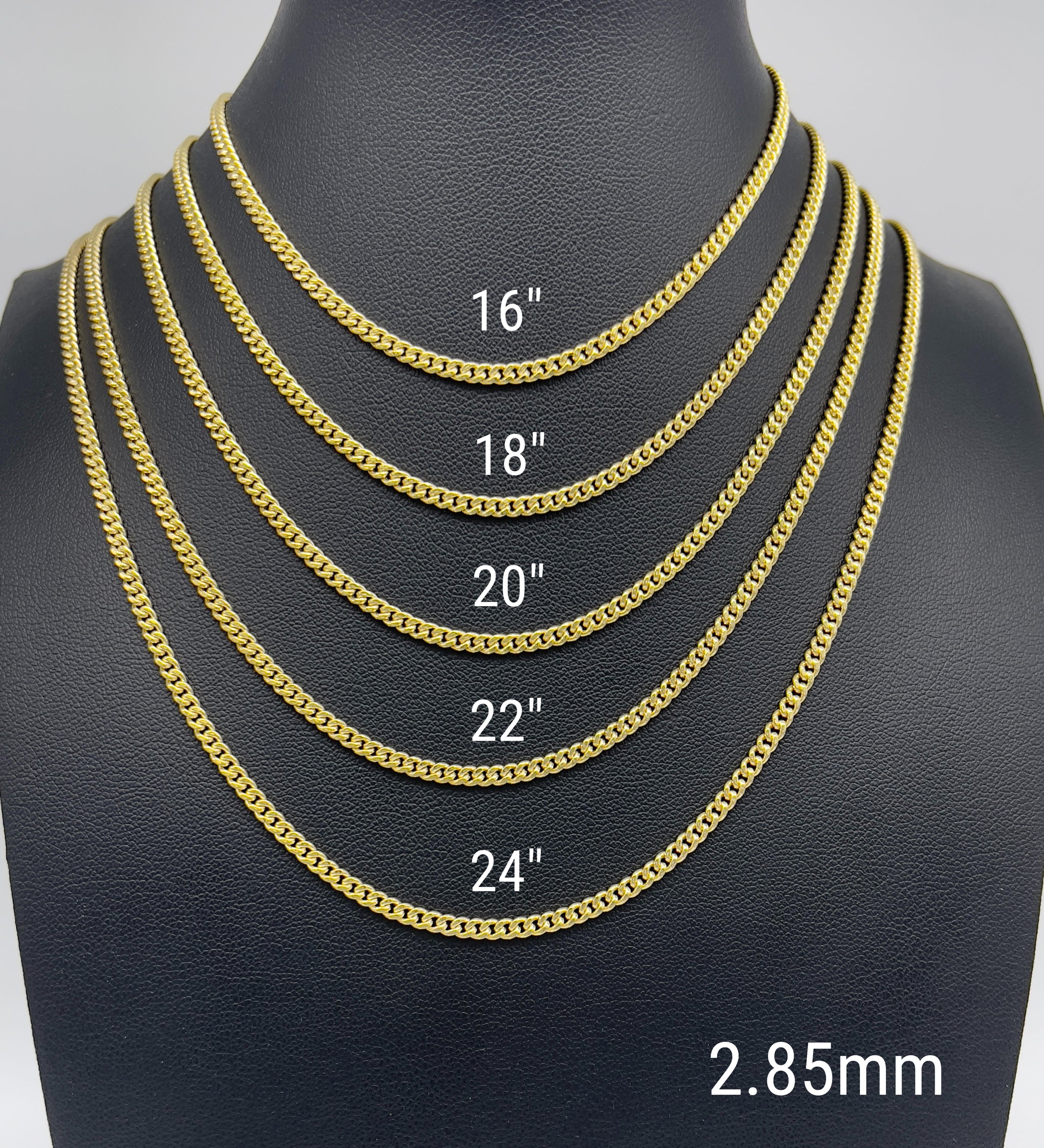 14K Real Gold Miami Cuban Link Chain Necklace For Men Women – JewelHeart