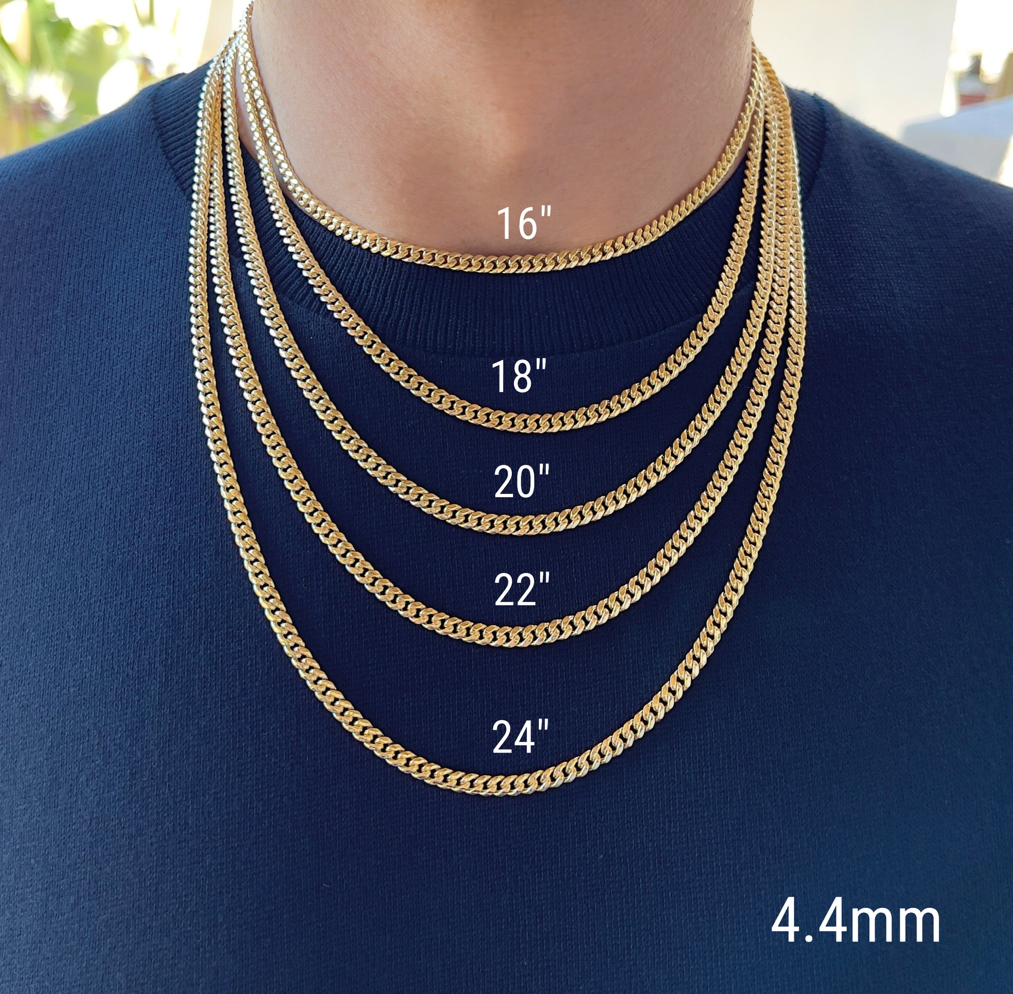 14K Real Gold Miami Cuban Link Chain Necklace For Men Women – JewelHeart